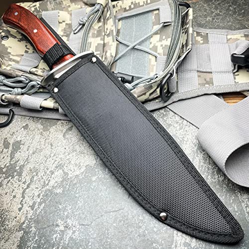 15" Full Tang TRACKER TACTICAL Hunting Rambo Fixed Blade Camping Knife