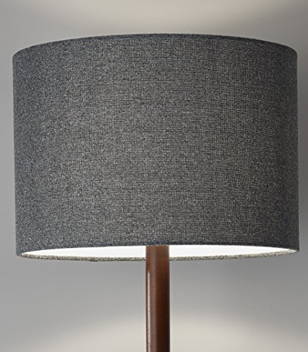 Adesso Home 4093-15 Transitional One Light Floor Lamp from Ellis Collection in Bronze/Dark Finish, Walnut
