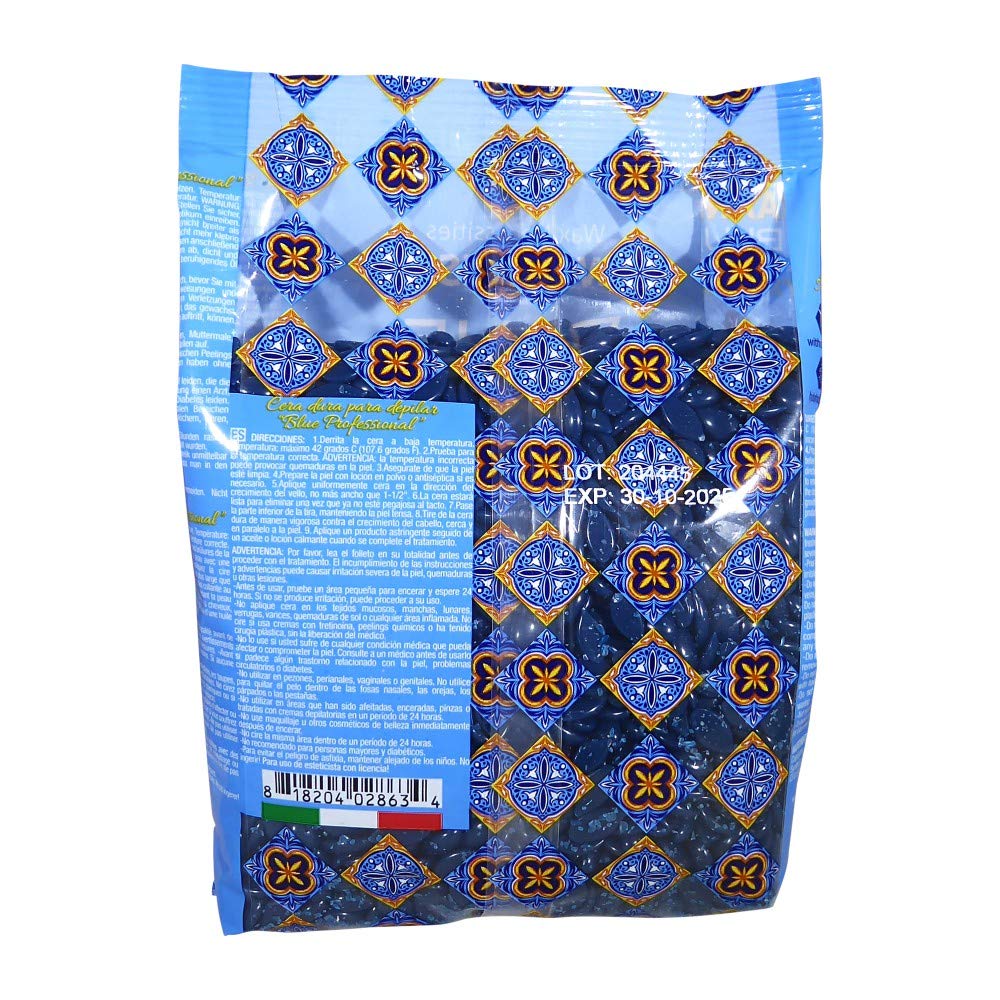 Waxness Premium Hard Wax Beads Blue Pro 1.1 Pounds