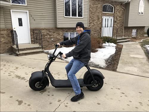 2000w Motor Lithium Electric Scooter for Adults, Fat Tire Electric Scooter with Seat, LCD Display, Bright LED Headlight, Hydraulic Front and Rear Brakes and Wide Deck