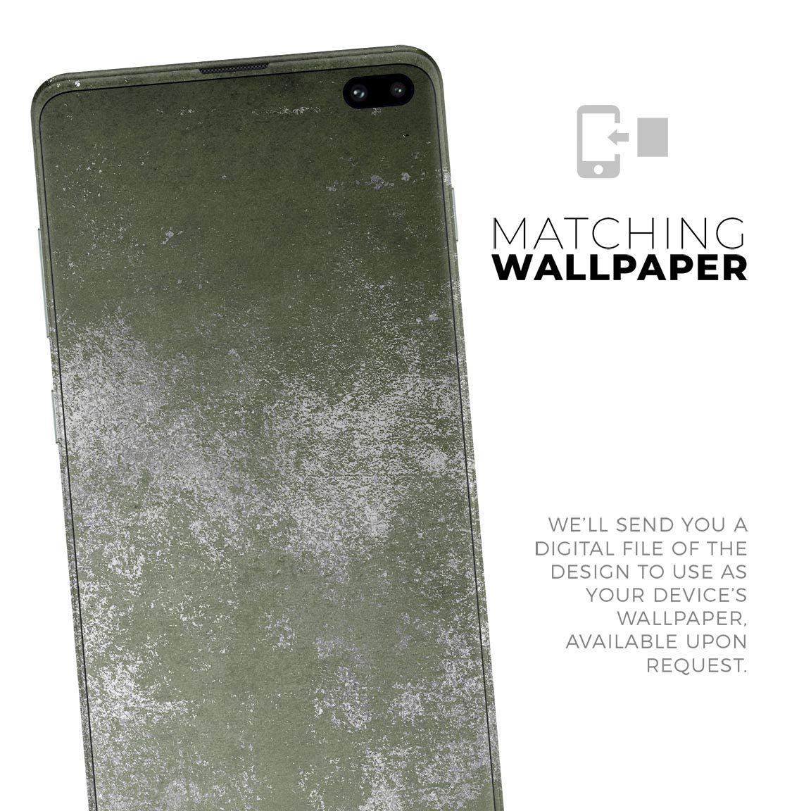 DesignSkinz Distressed Silver Texture v15 Protective Vinyl Decal Wrap Skin Cover Compatible with The Samsung Galaxy S20 (Screen Trim & Back Glass Skin)