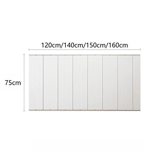 1cm Thickness Heat-Resistant Bathtub Cover, Folding Shutter Bath Lid Bathtub Tray, Dust-Proof Insulation Board for Soak Bath, Milk Bath, Spa (Color : White, Size : 120cmx75cmx1cm)