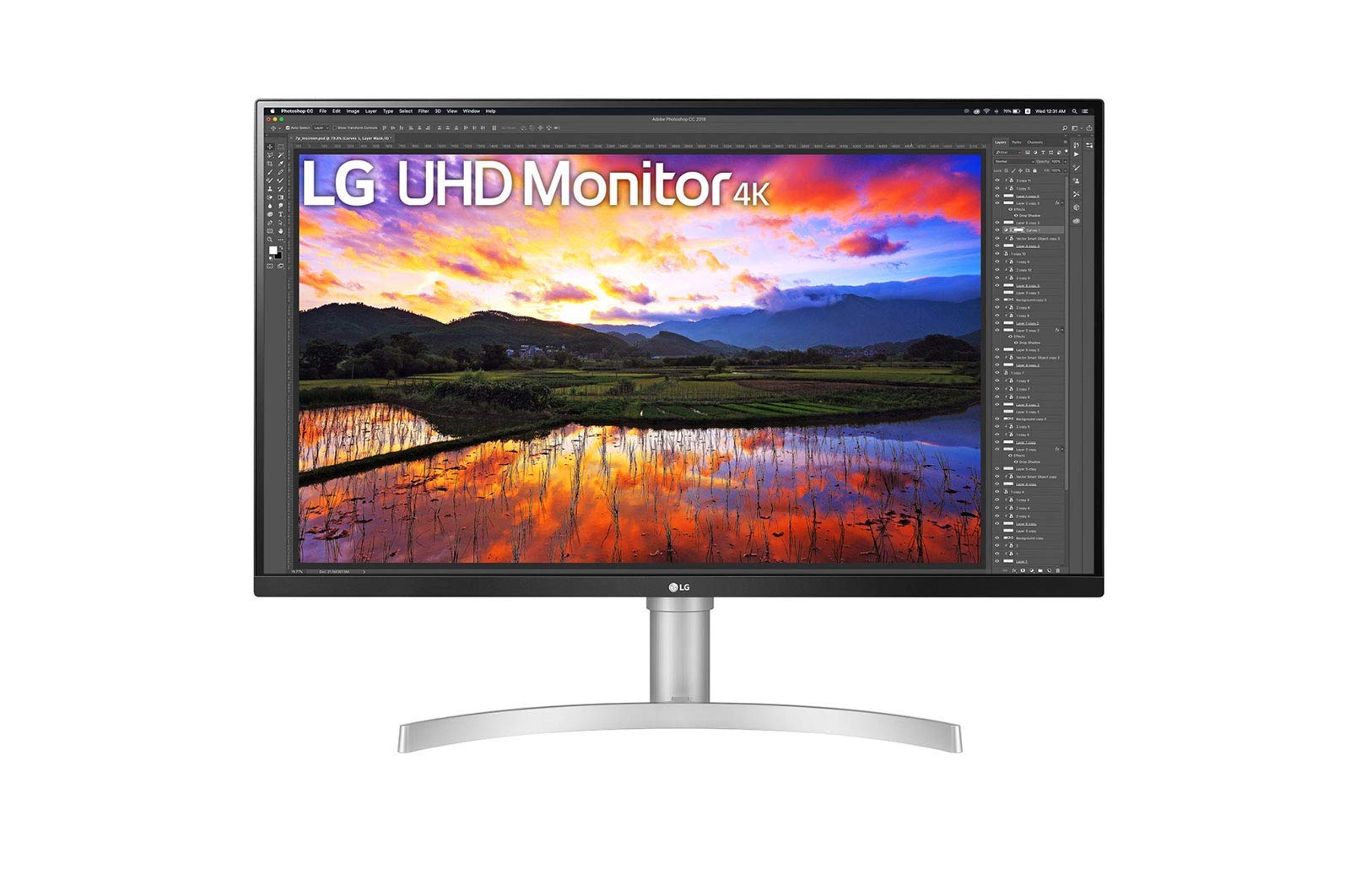 LG 31.5” HDR10 IPS UHD 4K Monitor (3840x2160) with DCI-P3 95% (Typ.), AMD FreeSync, Dynamic Action Sync, Black Stabilizer, MAXX Audio & Ergonomic Design (32BN67U-B) (Renewed)