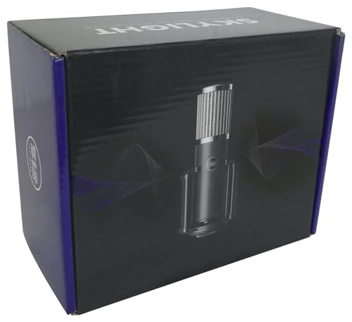 512 Audio by Warm Audio Skylight Large Diaphragm Studio Condenser XLR Microphone + Shock Mount + Bag for Recording and Podcasting