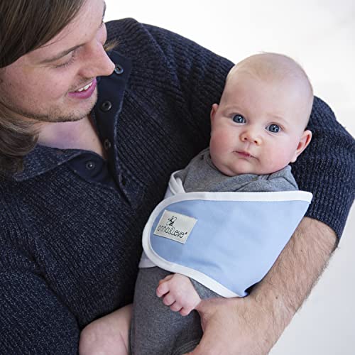 Anna & Eve - Baby Swaddle Strap, Adjustable Arms Only Wrap for Safe Sleeping - Large Size Fits Chest 16 to 20.5, Grey