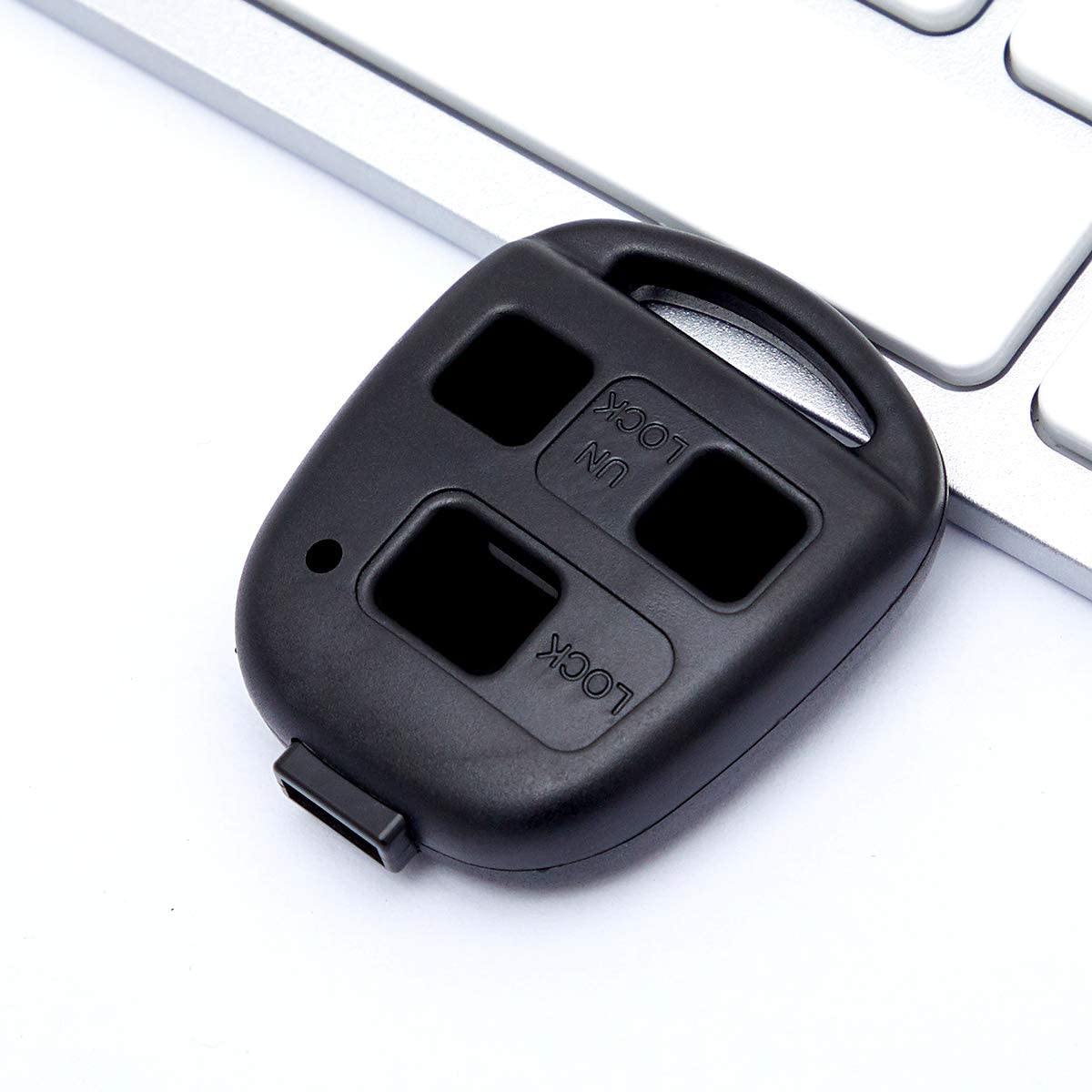 2 Pack Replacement Key Fob Shell Case Fit for Lexus ES GS is LS LX RX 3 Buttons Keyless Entry Remote Control Key Fob Cover