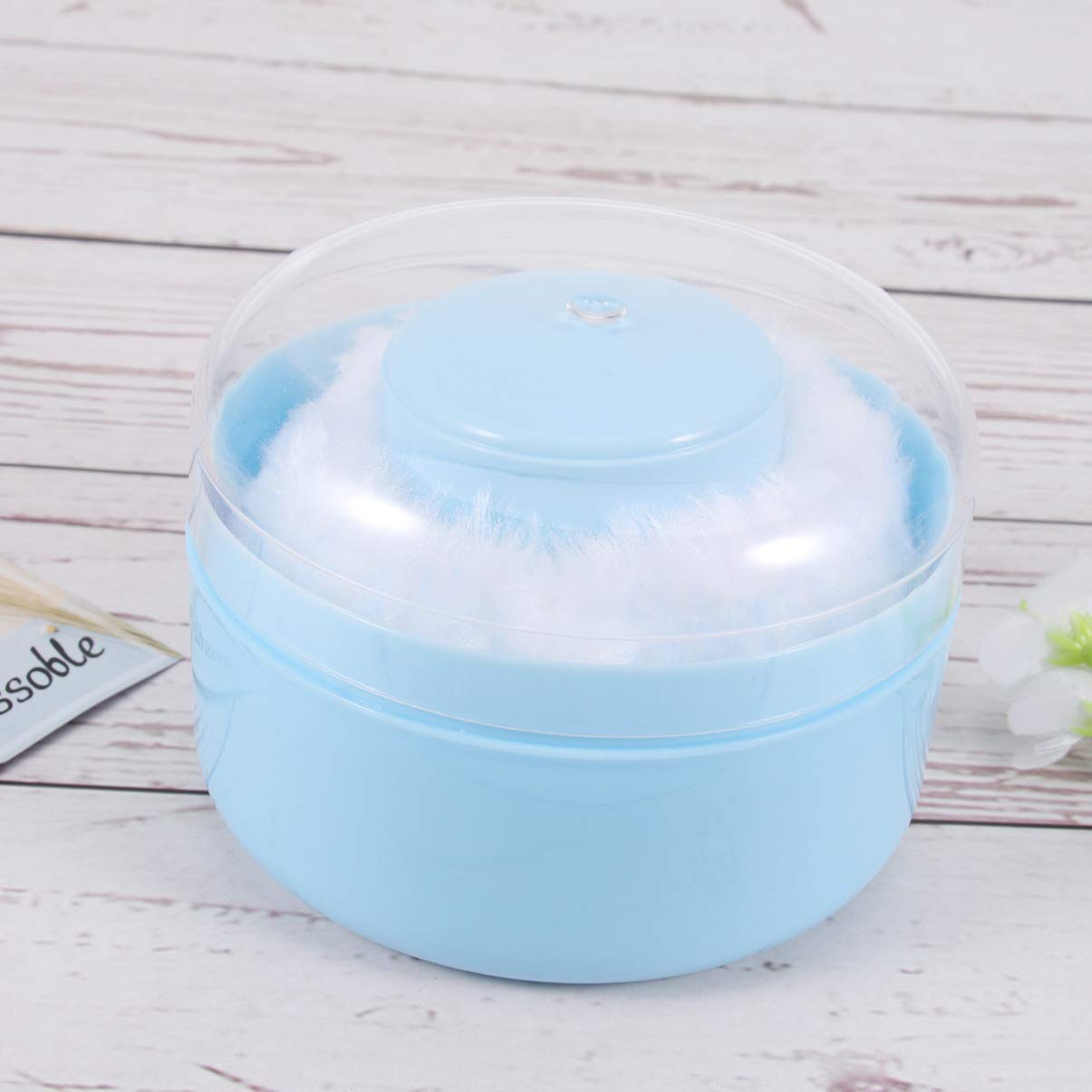 Body Puff Body Puff 2pcs Large Body Puff Blue Puff Box Talcum Puff Case for Women Girls Body Body Container
