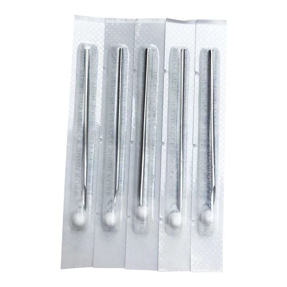 Shuiniba 18G 5 Pieces Body Ear Navel Nose Lip Nipple Piercing Needles