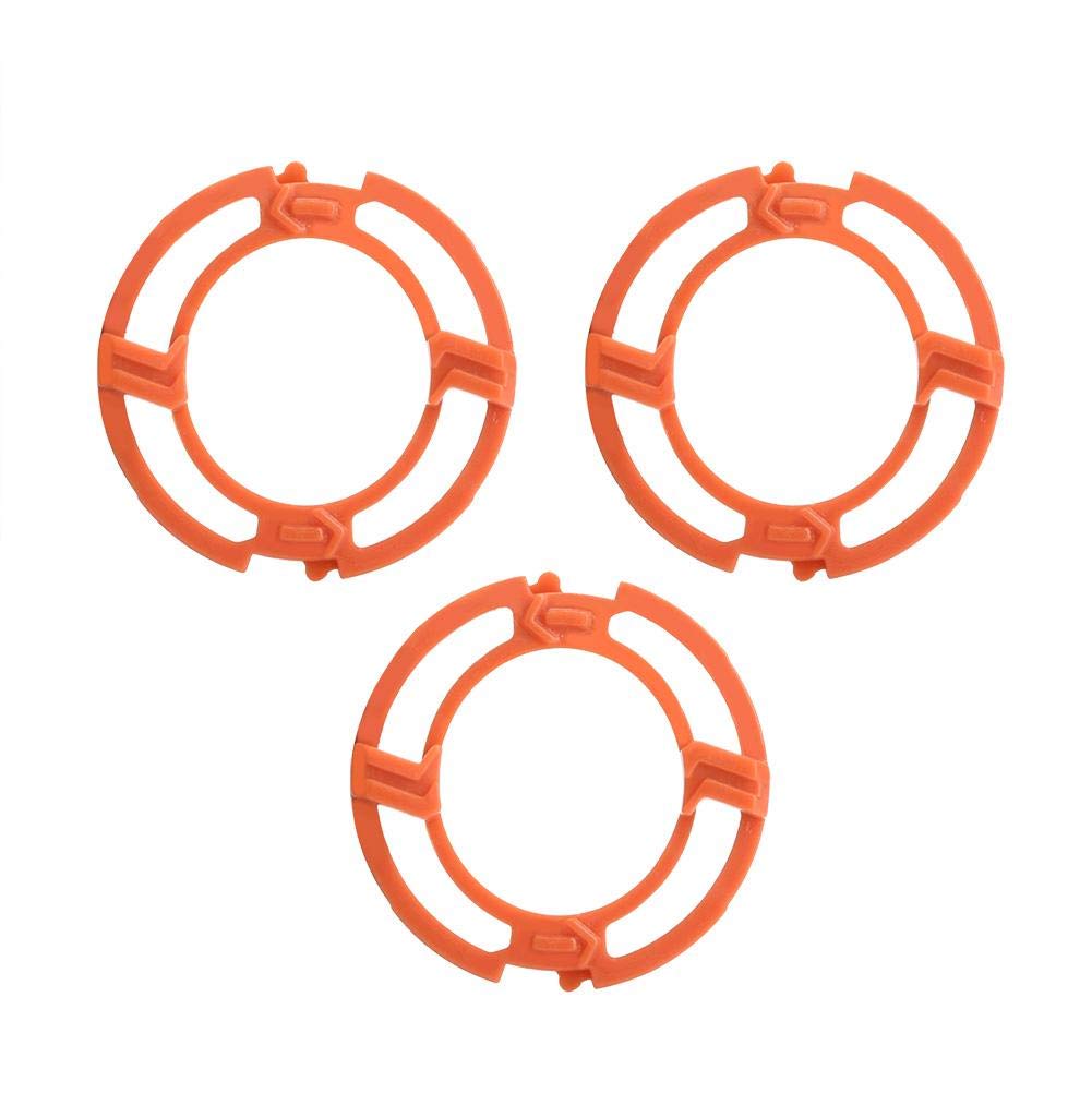 Cinnyi 3PCS Shaver Razor Retaining Lock-Ring Orange Blade Retaining Rings for Norelco Series 7000 9000 RQ12 Models