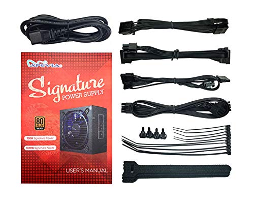 Apevia SIGNATURE900W Signature 900W 80+ Bronze Certified Active PFC ATX Semi-Modular Gaming Power Supply