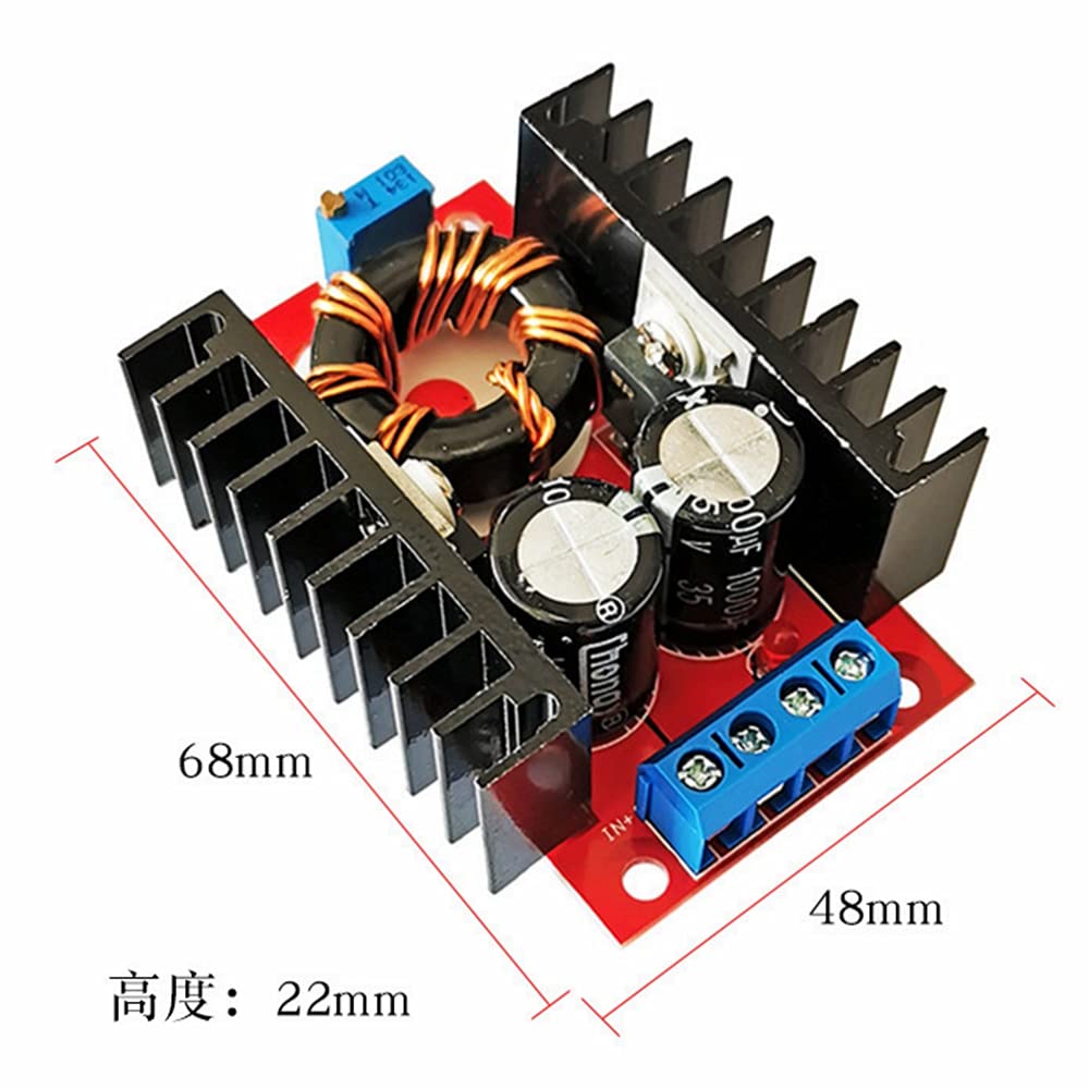 150W Boost Power Module Non-isolated DC10-32V to DC12-35V Continuous Adjustable Car Laptop Mobile Power Supply