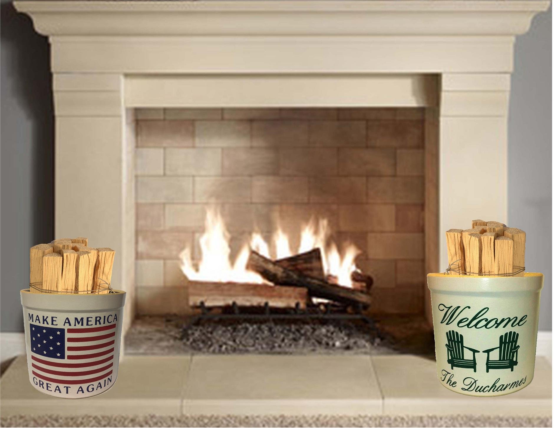 3 Gallon Personalized Stoneware Crock - Adirondack Welcome