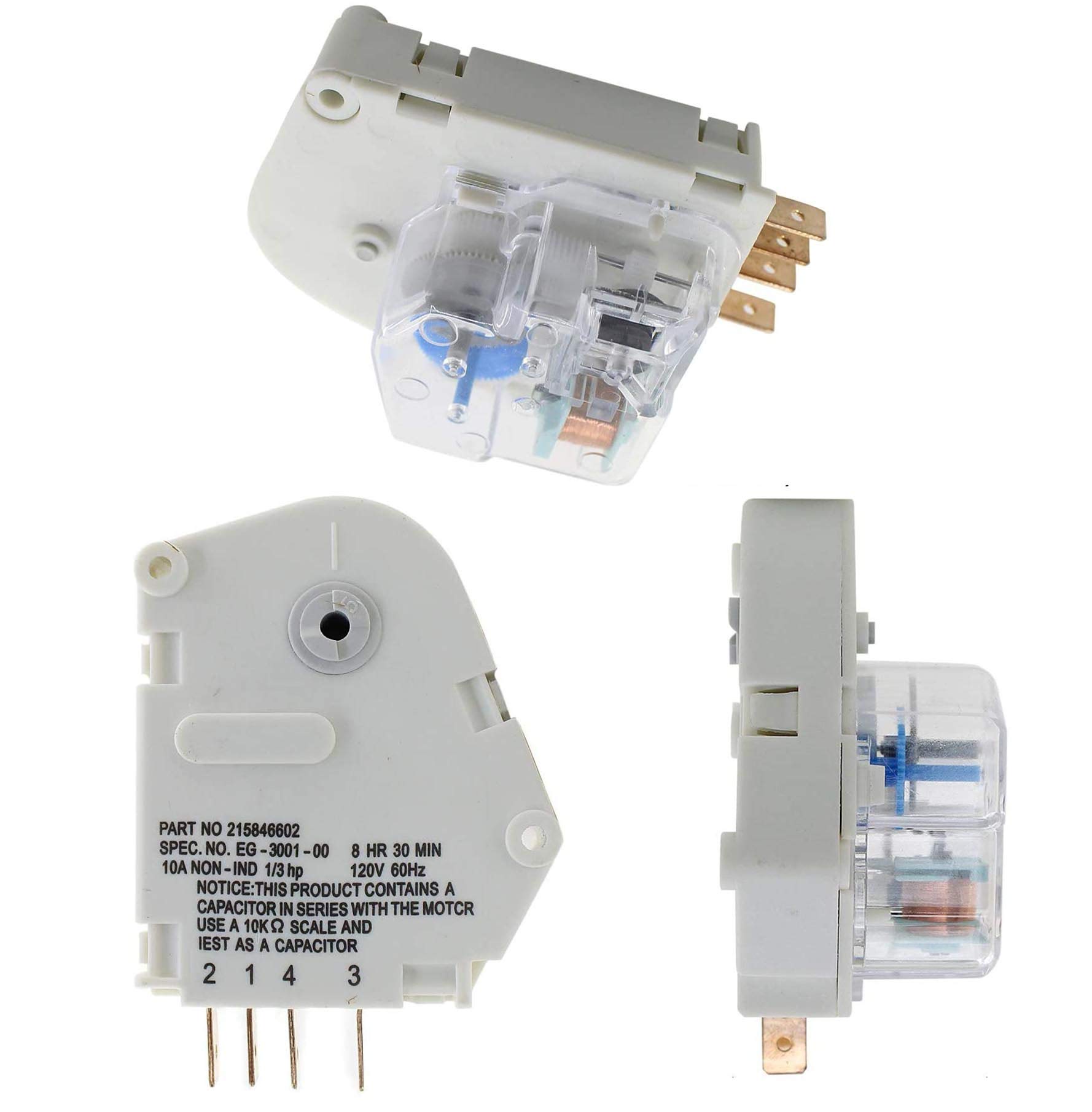 215846602 Refrigerator Defrost Timer by Seentech, Compatible with Kenmore Refrigerators β Replaces Part Number: 215846606 240371001 241621501 AP2111929 PS423801 PS423802