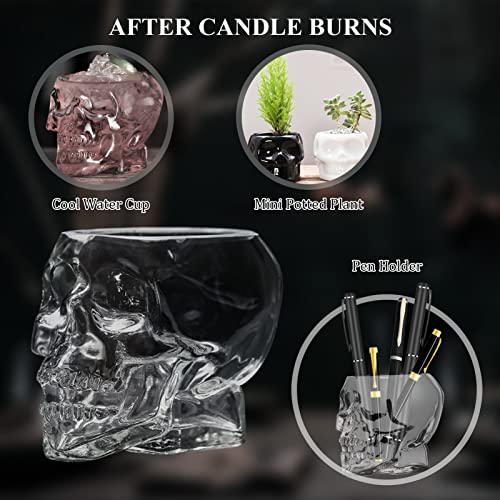 MSTR Fall Scented Candles, Novelty Gifts for Men, Cologne Candle Aromatherapy for Boyfriends Husband, Birthday Gift Idea, Grass Jar Skull Candles, Home Decor Candle (2.5oz)