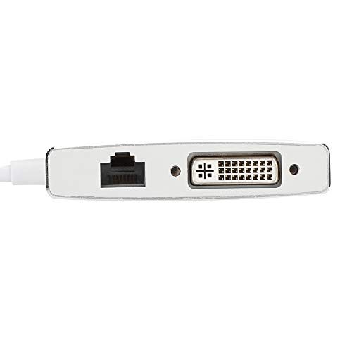 Cuifati 4 in 1 USB 3.0 Hub, FullHD 1080P USB 3.0 Adapter Hub,4 in 1 USB3.0 Adapter to VGA DVI HDMI LAN RJ45,Ultra Slim Portable USB Splitter Notebook PC, Laptop, USB Flash Drives