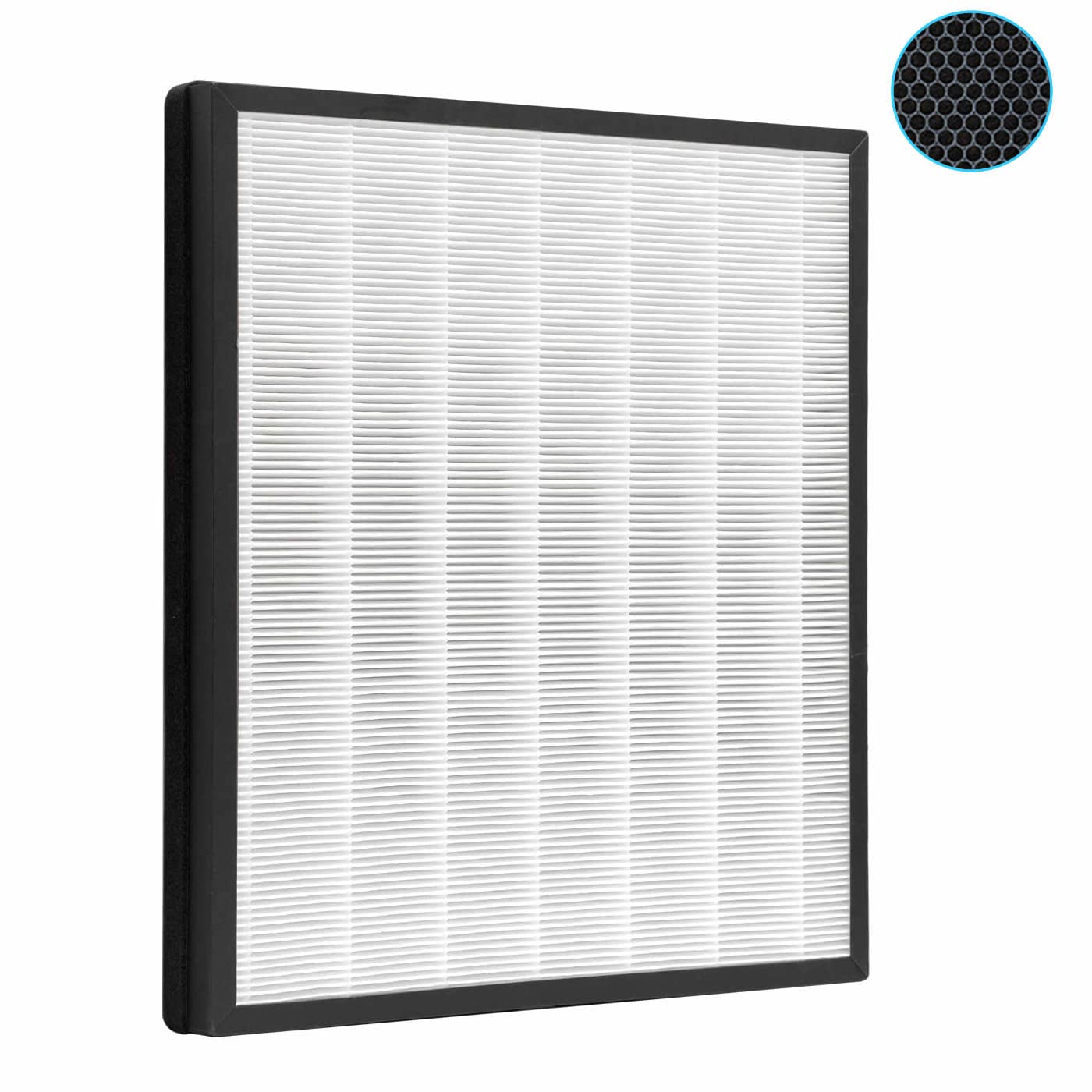 3 In 1 True HEPA Filter for Shark Air Purifier 4, Compatible with Shark HE400 HE401 HE402 HE405 Filter Replacement, HE4FKPET, 1Pack