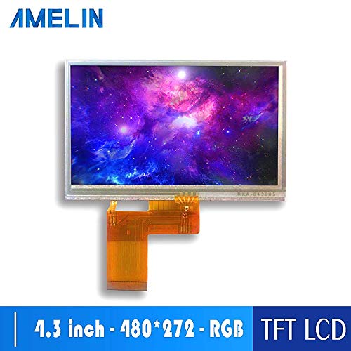 SANZAMELIN 4.3 inch TFT LCD Display IPS Model 480x272 Resolution RGB Interface with resistive Touch Screen