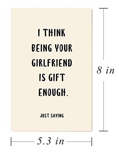 Funny Birthday Card for Boyfriend, Cocky Anniversary Card for Boyfriend Him, Joke Card for BF