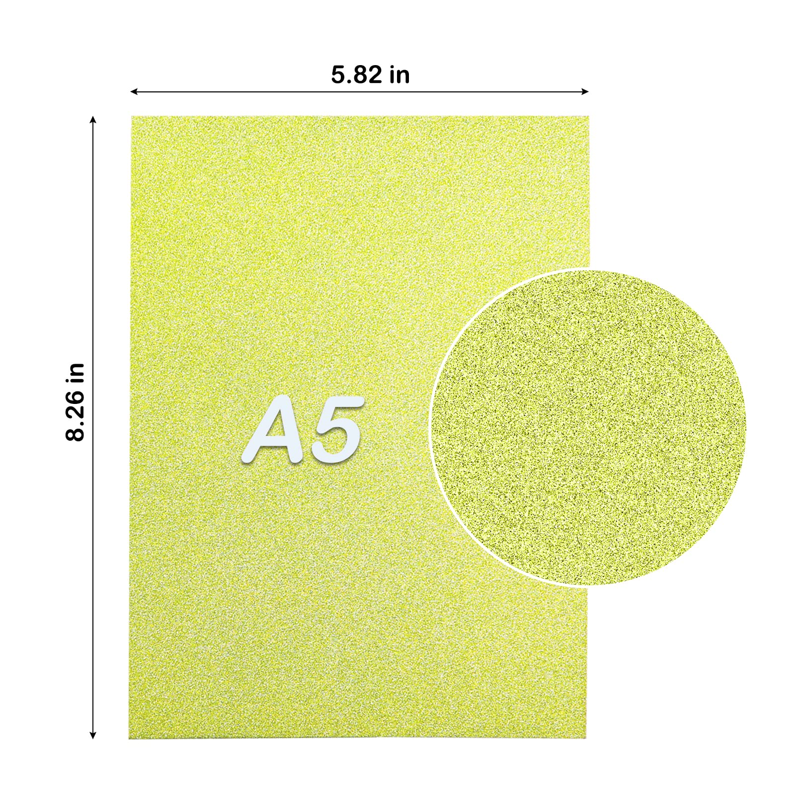 15 Sheets A5 Gold Glitter Card Stock Paper Decorative Craft Paper for Paper Crafting, Card making
