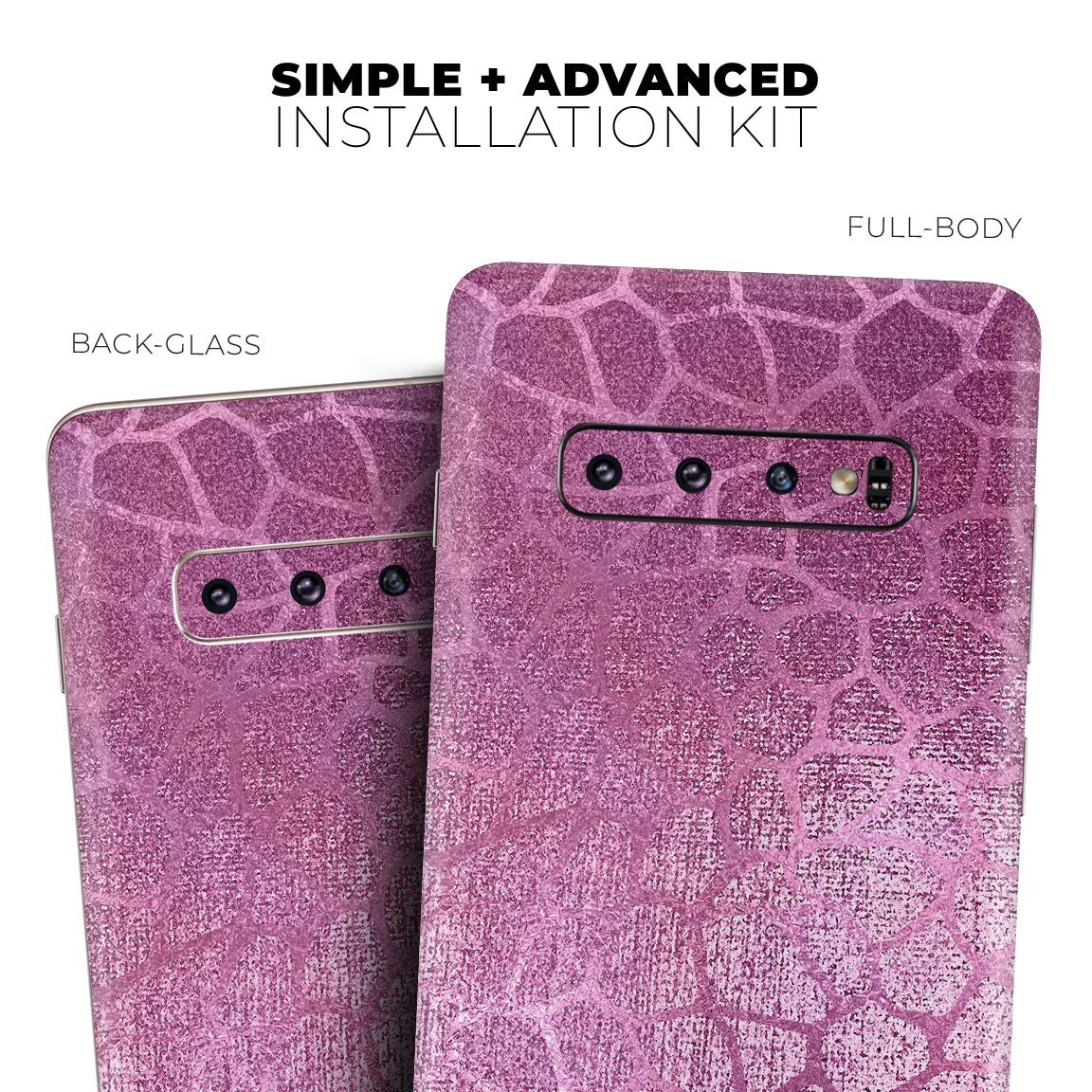 DesignSkinz Glamorous Pink Scales Protective Vinyl Decal Wrap Skin Cover Compatible with The Samsung Galaxy S20 (Screen Trim & Back Glass Skin)