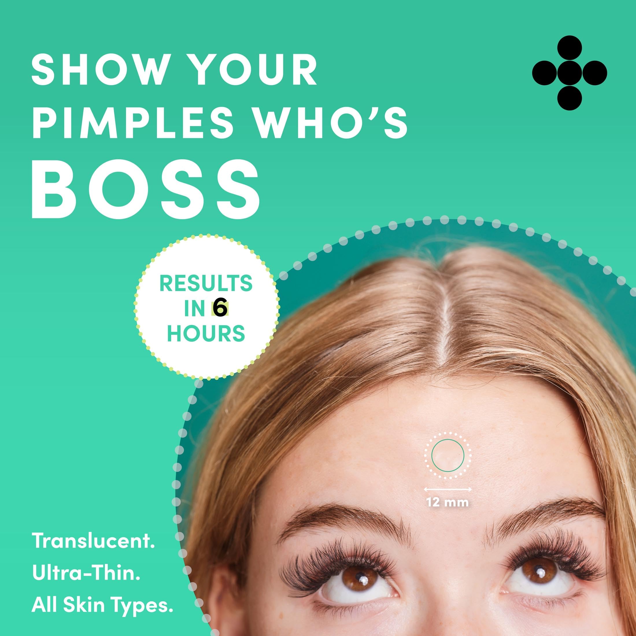 Dots for Spots Pimple Patches - Fast Acting Translucent Hydrocolloid Zit Treatment Stickers for Face - Blemish Patch for Women, Men & Teenagers - Made in Korea (60 count)