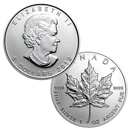 2012 Canadian Maple Leaf .9999 Silver $5 Brilliant Uncirculated