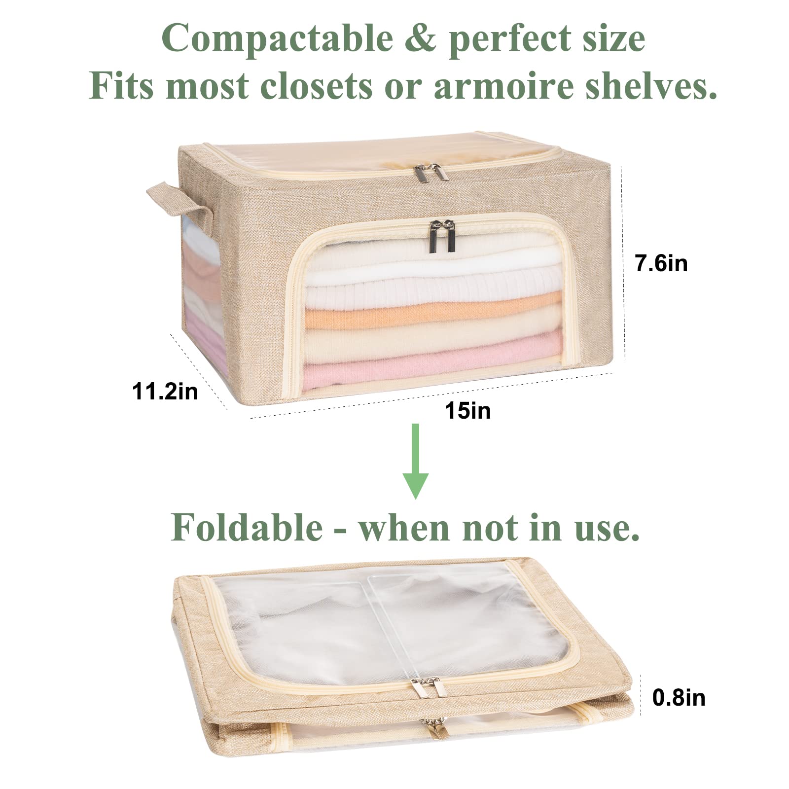 22L Cashmere Sweater Storage Bag with Natural Cedar Ball, Breathable Cashmere Protection Pouch Friendly For Woolen Cashmere Sweaters Storage For Closet Shelf