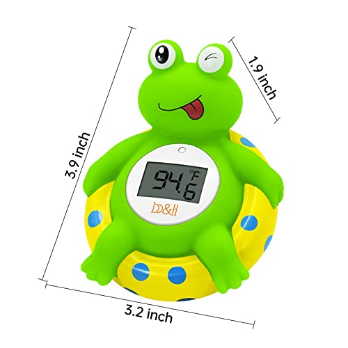 b&h Baby Bath Thermometer & Room Thermometer β Easy to Read Display | BPA-Free| Fahrenheit or Celsius | Digital Water Thermometer Floating Bathing Toy Shower Gift for Infant Newborn