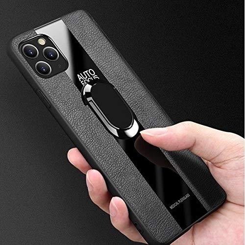 GLOW Co., Ltd. 402-01-02 iPhone 11 Synthetic Leather Case with TPU Ring, Red, Tempered Glass & Stylus