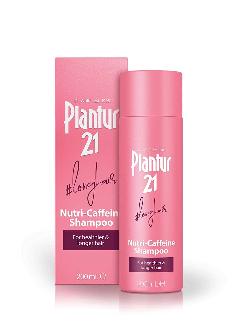 Plantur 21#longhair Nutri-Caffeine Women's Long Hair Shampoo with Keratin and Biotin: Strengthen and Nourish, 6.76 fl oz