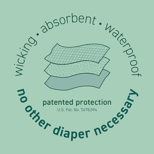 green sprouts baby girls Pull-up Reusable and Toddler Swim Diaper, Light Pink Watermelon Stripe, 18-24 Month US