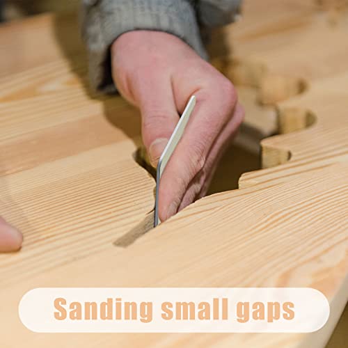 30 Pieces 2 x 2 Inch Sanding Pads Padded Sanding Pads Polishing Soft Mess Pen Sanding Kit Double-sided Grits for Plastic Sanding Acrylic Materials