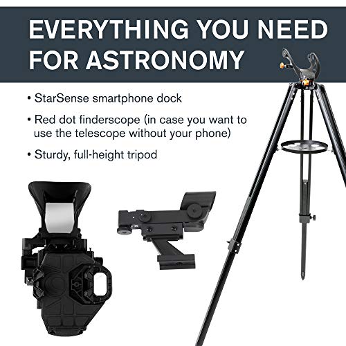Celestron β StarSense Explorer LT 114AZ Smartphone App-Enabled Telescope β Works with StarSense App to Help You Find Stars, Planets & More β 114mm Newtonian Reflector β iPhone/Android Compatible