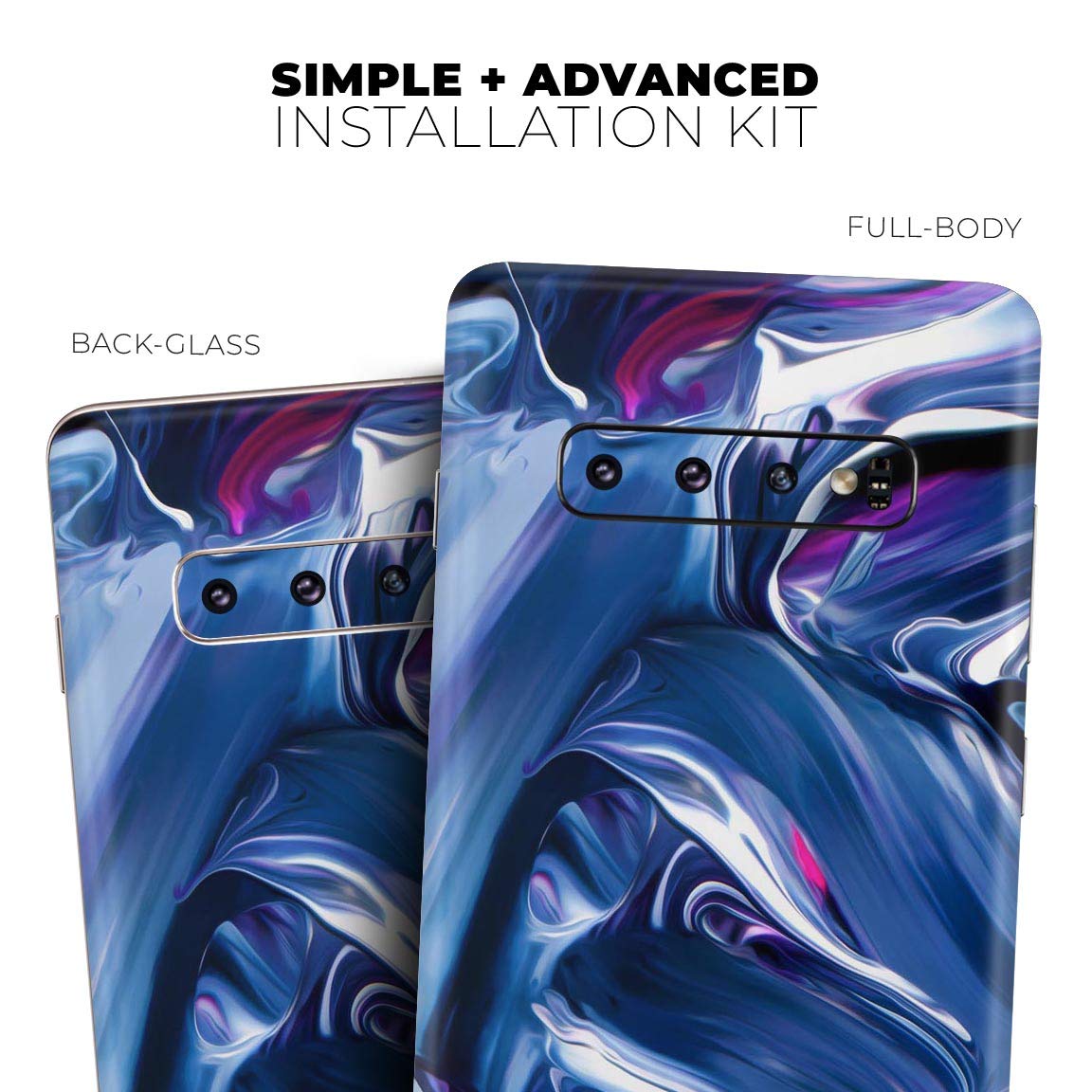 DesignSkinz Blurred Abstract Flow V37 Protective Vinyl Decal Wrap Skin Cover Compatible with The Samsung Galaxy S20 (Screen Trim & Back Glass Skin)