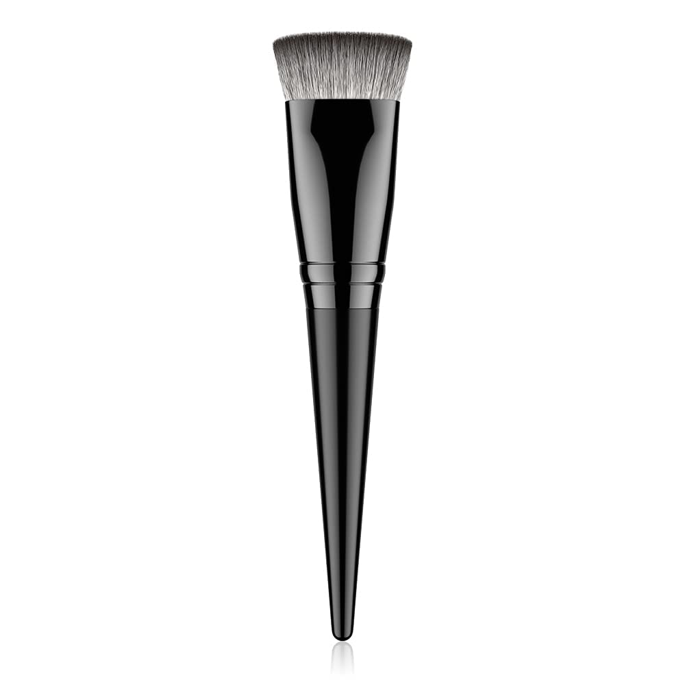 Anmor Flat Contour Brush, Professional Flat Top Detailed Contour Nose Contour Makeup Brush, Perfect for Sharp Lines Contouring Liquid Cream Blender Even Application, Luxurious Cruelty Free Nano-fiber