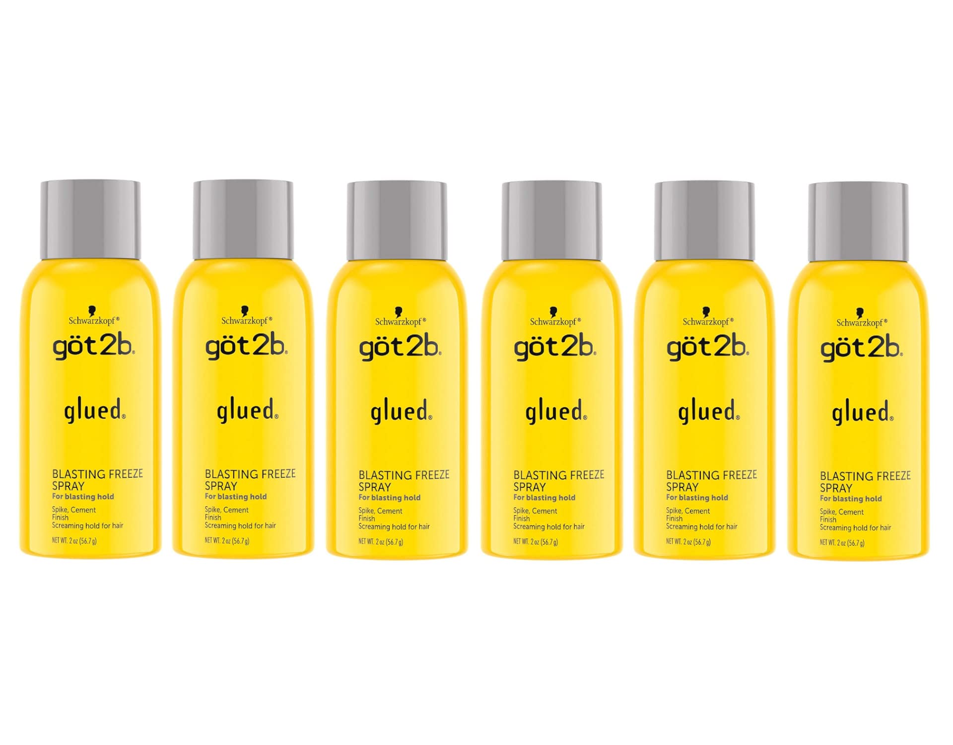 Got2B Glued Blasting Freeze Spray 2 Ounce (6 Pieces)
