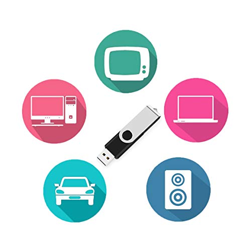 USB Flash Drive 8GB 3 Pack USB USB 2.0 Thumb Drives Jump Drive Memory Stick (3 Colors: Black,Blue,Purple, 8 GB)
