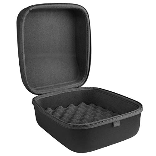 Geekria Shield Case for Large-Sized Over-Ear Headphones, Replacement Protective Hard Shell Travel Carrying Bag with Cable Storage, Compatible with Grado PS1000e, HiFiMAN HE6se (Black)