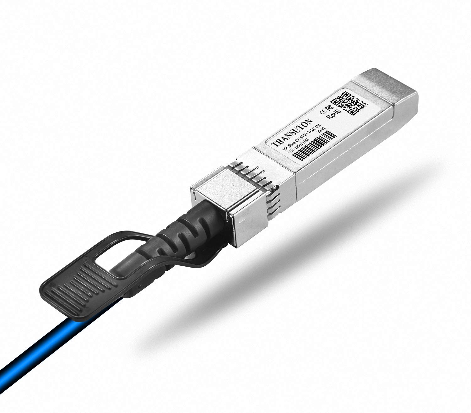 TRANSUTON Blue 10G SFP+ DAC Twinax Cable for Brocade 10G-SFPP-TWX-P-0501 Passive Copper Cable Ethernet 10GbE SFP+ to SFP+ Network Cable 5m(16.4ft)