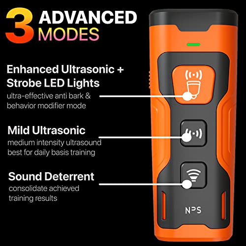 2023release Dog Bark Deterrent Device, Stops Bad Behavior: barking, jumping, aggression- No need to yell or swat, point to the dog, hit the button - Pet corrector, Best Alternative to Anti bark collar