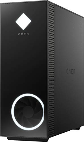 OMEN 30L Gaming Desktop, AMD Ryzen 7 5800X, 8GB NVIDIA GeForce RTX 3060 Ti, 32GB DDR4 RAM, 1TB PCIe SSD, 2TB HDD, WiFi, Bluetooth, 750 Watts, Windows 10 Home, JTD Mouse Pad