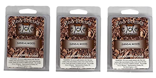 3 Pack Soy Blend Wickless Candles Highly Scented Wax Melts โ Sandalwood