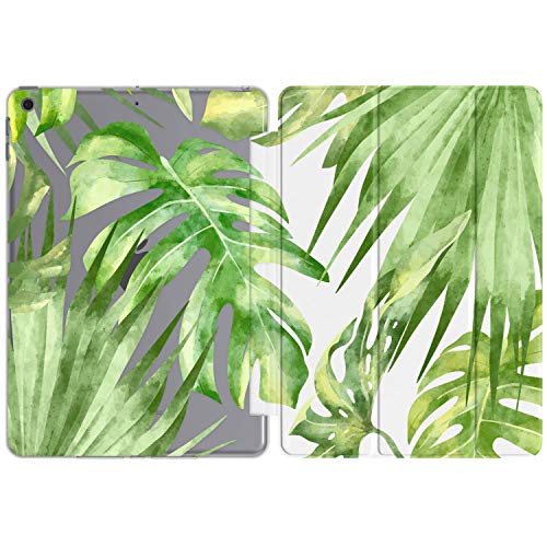 Vonna Case for Apple iPad Air 5th 2022 4th 2020 Gen 3th 10.2 12.9 Pro 11 10.5 9.7 Mini 6 5 4 3 2 1 Magnetic Closure Design Print Palm Leaf Slim Tropic Stand Watercolor Monstera Green Leaves vm252