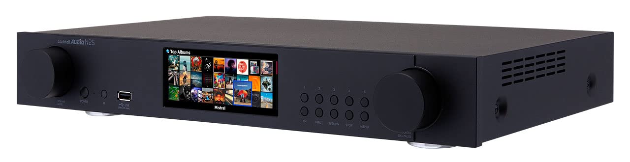 Cocktail Audio N25 Streamer/Network Player/Roon Point/MQA DAC (Black)