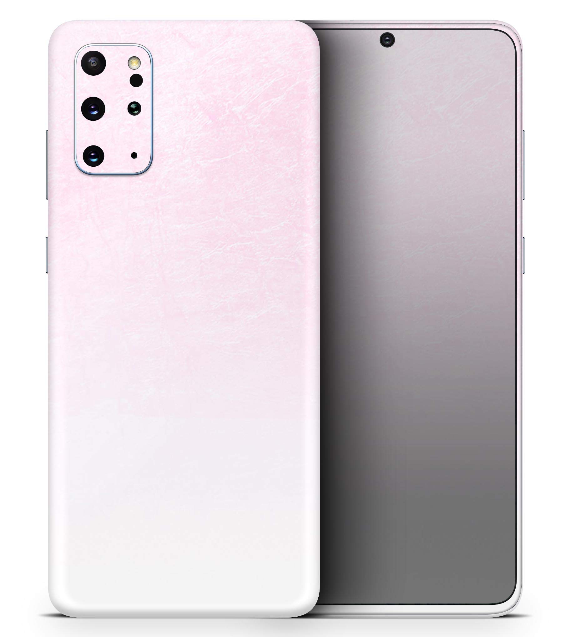 DesignSkinz Hot Pink Fade to White Protective Vinyl Decal Wrap Skin Cover Compatible with The Samsung Galaxy S20 (Screen Trim & Back Glass Skin)