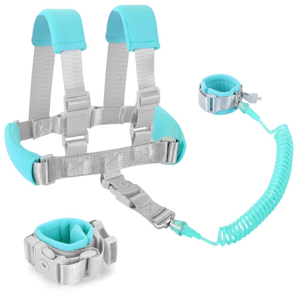 Anti Lost Toddler Leash with Backpack Harness and Wrist Link for Child Safety Wristband Leash Keep Your Runner Close and Safe in Crowd Public Events.