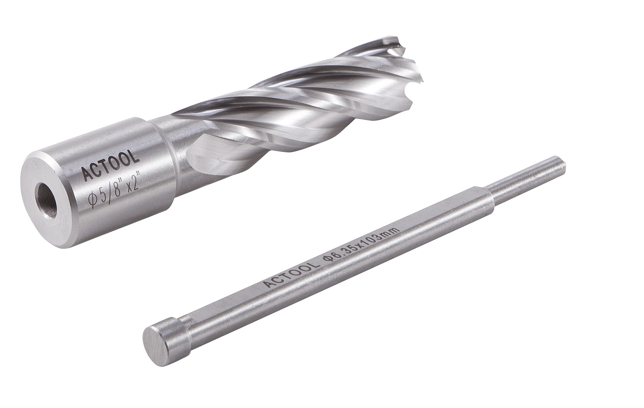 ACTOOL 5/8" Diameter × 2" Depth of Cut HSS ANNULAR Cutter with 3/4'' Weldon Shank