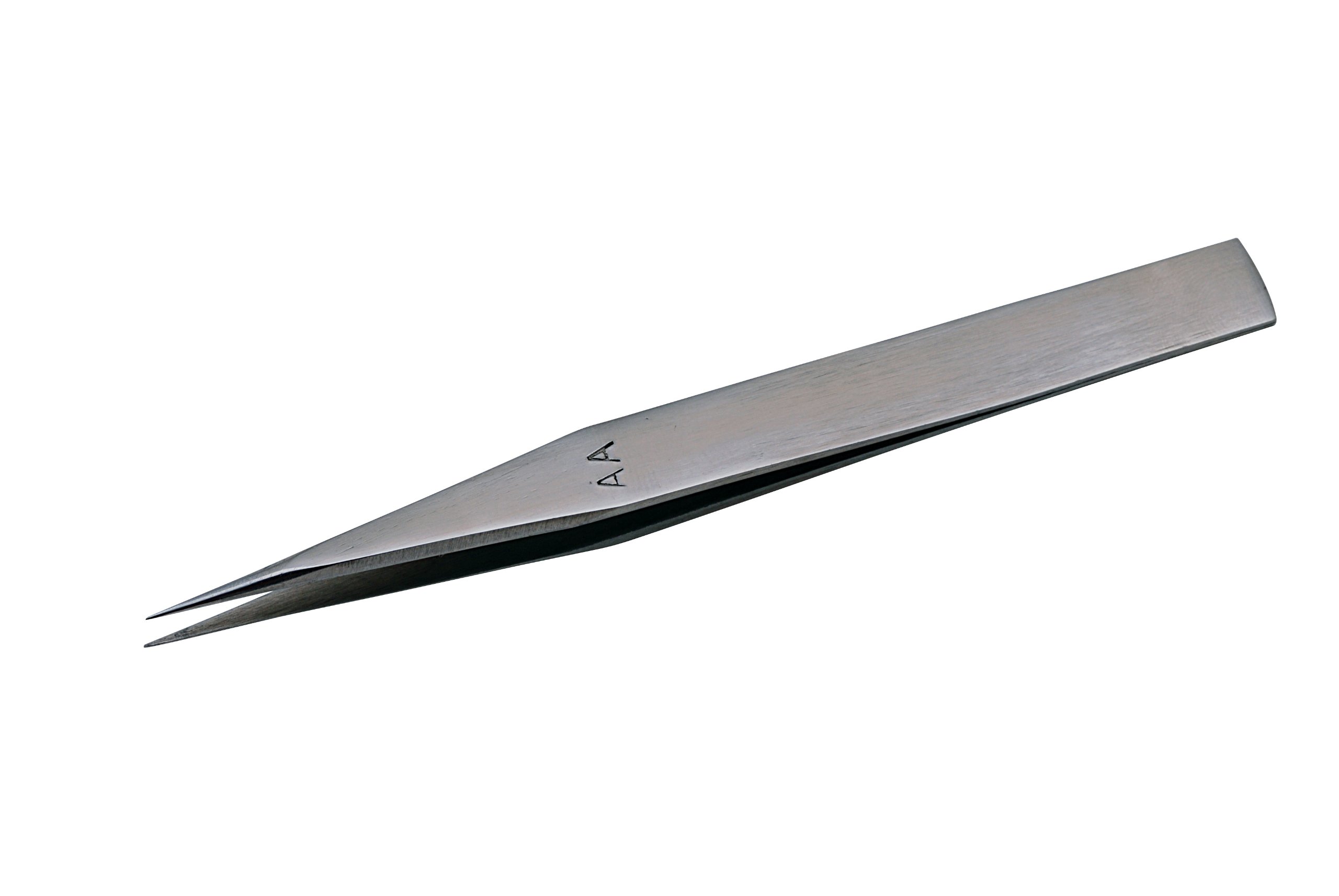 Aven 18011-CS Pattern AA Straight Strong Precise Tweezer, Carbon Steel, 5" Length