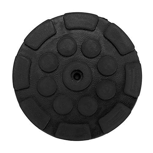 4 Pcs Car Auto Jacking Lift Pads, Black Car Round Rubber Arm Pads Auto Jacking Lift Pads Weightlifter Accessories, Universal Black Jack Stand Pads for Safe Lifting