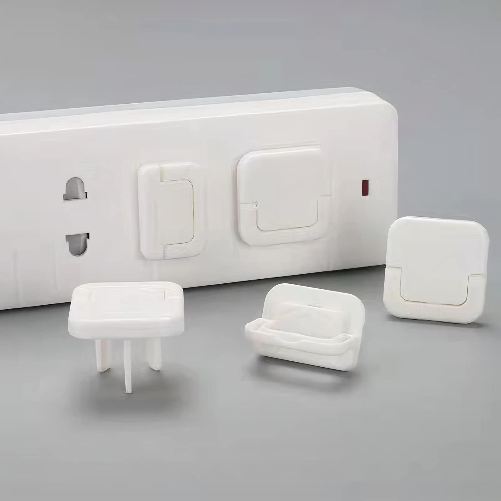 Outlet Covers (40 Pack), with Hidden Pull Handle, Baby Proofing Plug Covers, 3-Prong Child Safety Socket Covers, Electrical Outlet Protectors, Kid Proof Outlet Cap (3 Prongs, 40 Pcs)